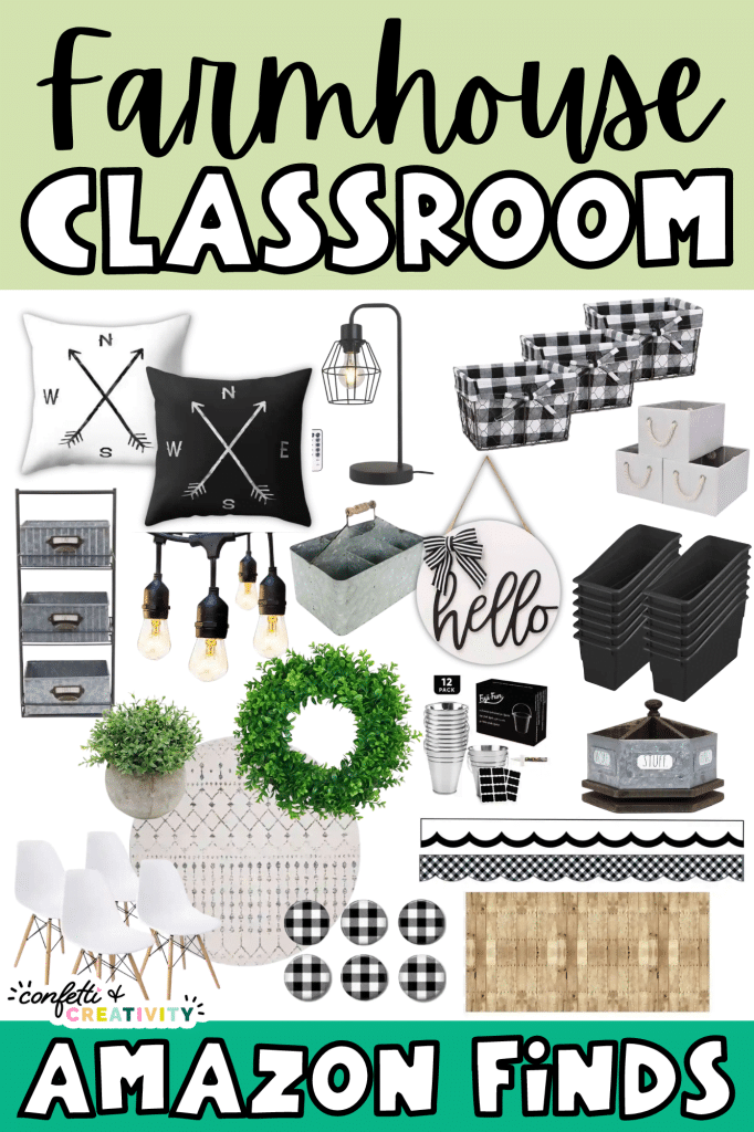 Farmhouse Classroom Amazon Finds | Confetti & Creativity
