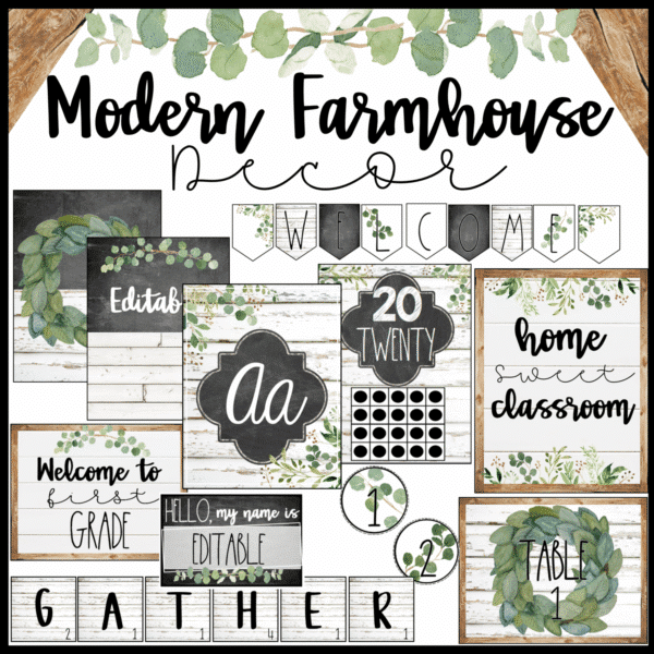 8 Farmhouse Classroom Essentials | Confetti & Creativity