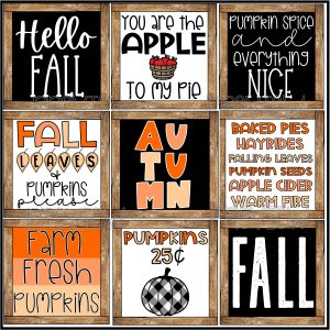 Farmhouse Holiday Decor Posters Bundle | Confetti & Creativity