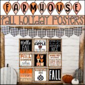 Farmhouse Fall Holiday Decor Posters | Confetti & Creativity
