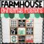 Farmhouse Christmas and Winter Holiday Posters | Confetti & Creativity