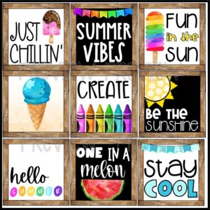 Farmhouse Summer Decor Posters | Confetti & Creativity