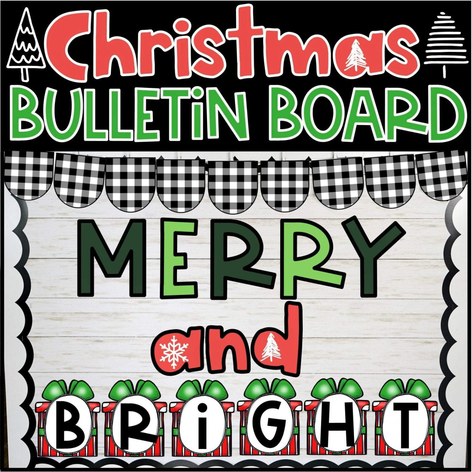 Christmas/Winter Bulletin Board | Confetti & Creativity