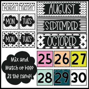 Bold Brights Calendar Pack | Confetti & Creativity
