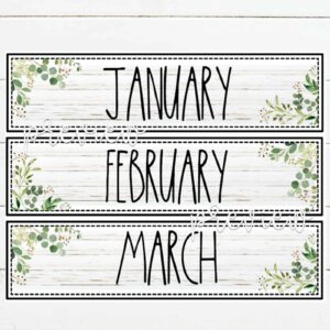 Farmhouse Calendar Pack | Confetti & Creativity