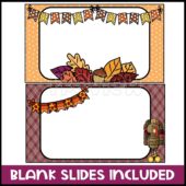 Thanksgiving Holiday Google Slides Template | Distance Learning ...