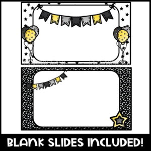 New Years Holiday Google Slides Template | Distance Learning | Confetti ...