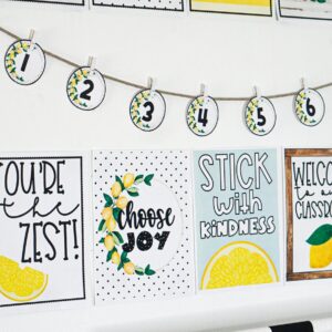 Lemon Farmhouse Classroom Decor Bundle | Confetti & Creativity