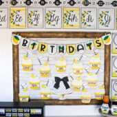 Lemon Farmhouse Classroom Decor Bundle | Confetti & Creativity