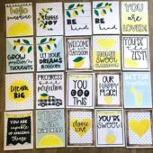 Lemon Farmhouse Growth Mindset Posters | Confetti & Creativity