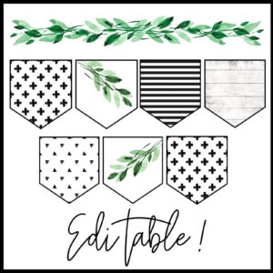 Boho Farmhouse EDITABLE banner | Confetti & Creativity