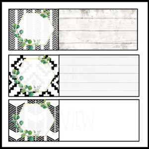 Boho Farmhouse Editable Schedule Cards | Confetti & Creativity