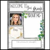Boho Farmhouse EDITABLE Meet the Teacher | Confetti & Creativity