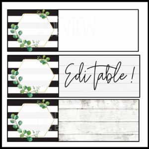 Boho Farmhouse Editable Schedule Cards | Confetti & Creativity