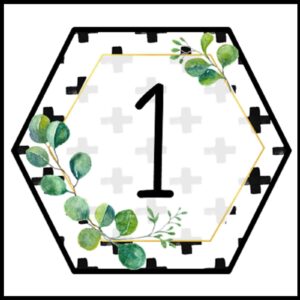 Boho Farmhouse Numbers 1-40 | Confetti & Creativity
