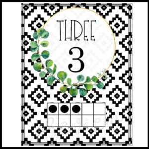 Boho Farmhouse Numbers 0-20 Ten Frames | Confetti & Creativity