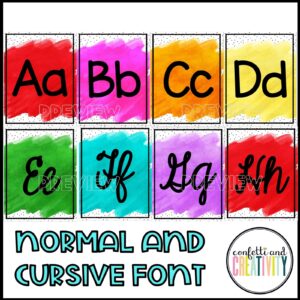 Watercolor Alphabet Posters | Confetti & Creativity