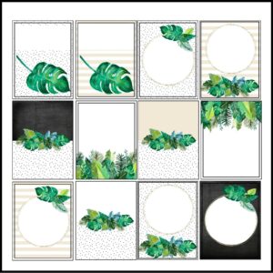 Tropical Binder Covers and Spines | Confetti & Creativity