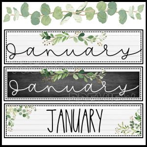 Modern Farmhouse Calendar Pack | Confetti & Creativity