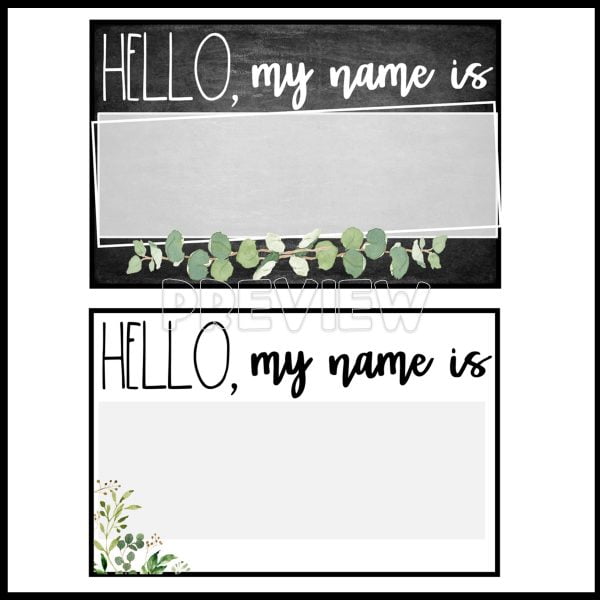 Modern Farmhouse Desk Name Plates | Confetti & Creativity