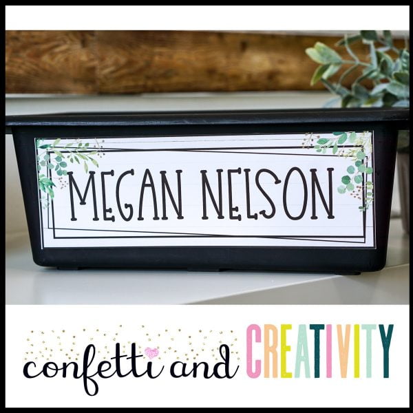 Modern Farmhouse Desk Name Plates | Confetti & Creativity