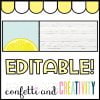 Lemon Schedule Cards | Confetti & Creativity
