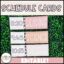Boho Neutral Schedule Cards | Confetti & Creativity