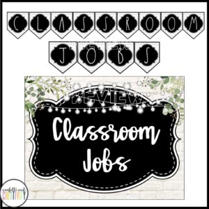 Farmhouse Classroom Jobs | Confetti & Creativity