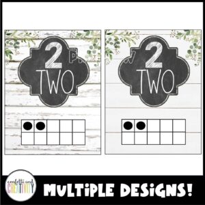 Modern Farmhouse Ten Frames 0-20 | Confetti & Creativity