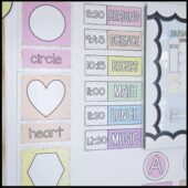 Pastel 2D and 3D Shape Posters