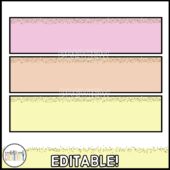 Pastel Editable 10 Drawer Cart Labels | Confetti & Creativity