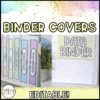 Pastel Editable Binder Covers & Spines | Confetti & Creativity