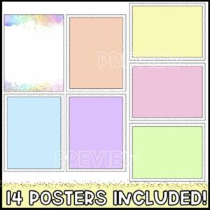 Pastel Editable Posters | Confetti & Creativity