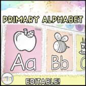 Pastel Primary Alphabet Posters | Confetti & Creativity