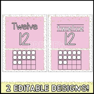 Pastel Numbers 0-20 with Ten Frames | Confetti & Creativity