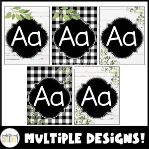 Farmhouse Alphabet Posters | Confetti & Creativity