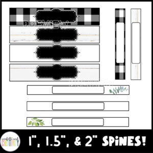 Farmhouse Binder Covers & Spines | Confetti & Creativity