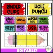 Watercolor Teacher Toolbox Labels | Confetti & Creativity