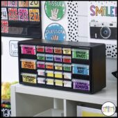 Watercolor Teacher Toolbox Labels | Confetti & Creativity