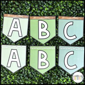 Nature Alphabet Banner | Confetti & Creativity