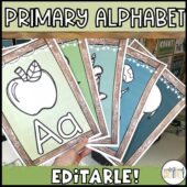 Nature Primary Alphabet Posters | Confetti & Creativity