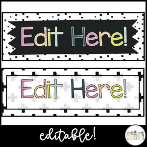 Bold Bright Desk Name Plates | Confetti & Creativity
