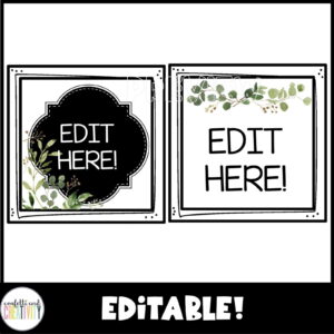 Farmhouse Editable Labels | Confetti & Creativity