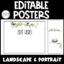 Farmhouse Editable Posters | Confetti & Creativity