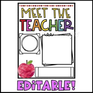 Watercolor Meet the Teacher | Confetti & Creativity