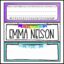 Watercolor Desk Name Plates | Confetti & Creativity