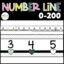 Bold Brights Number Line 0-200 | Negative Number Line | Confetti ...