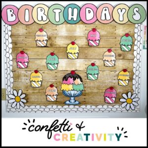Retro Birthday Display | Confetti & Creativity