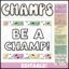Retro CHAMPS | Confetti & Creativity