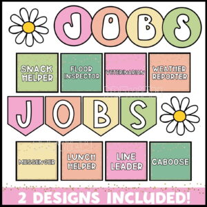 Retro Job Cards and Banner | Confetti & Creativity